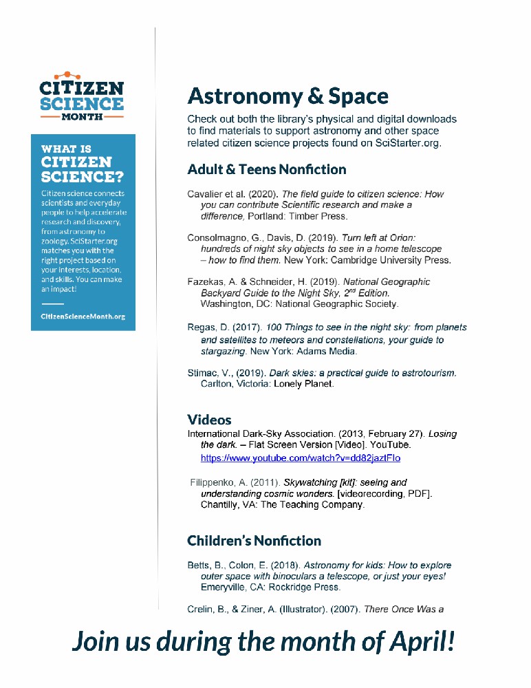 Citizen Science Month - Resources - SciStarter